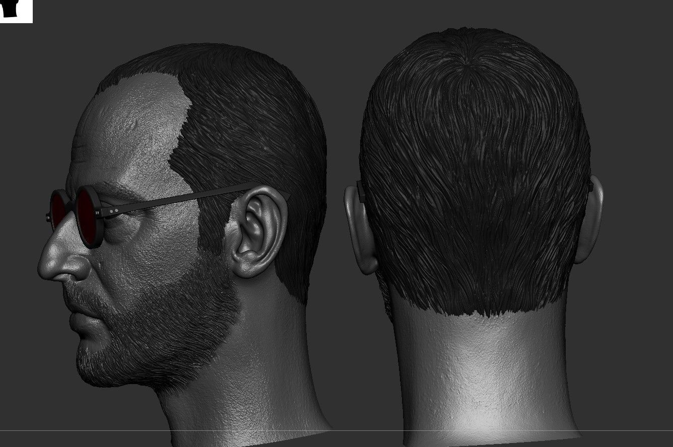Leon The Professional - Jean Reno Head 3D model 3D printable | CGTrader