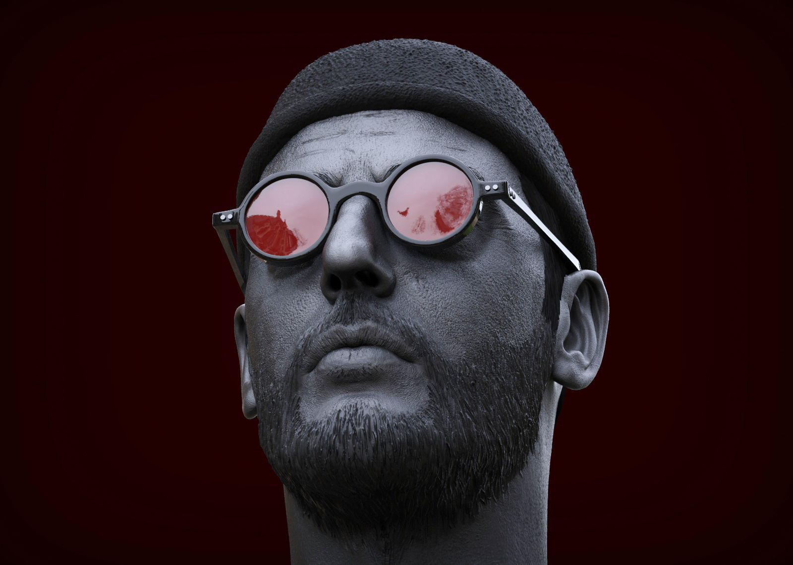 Leon The Professional - Jean Reno Head 3D model 3D printable | CGTrader
