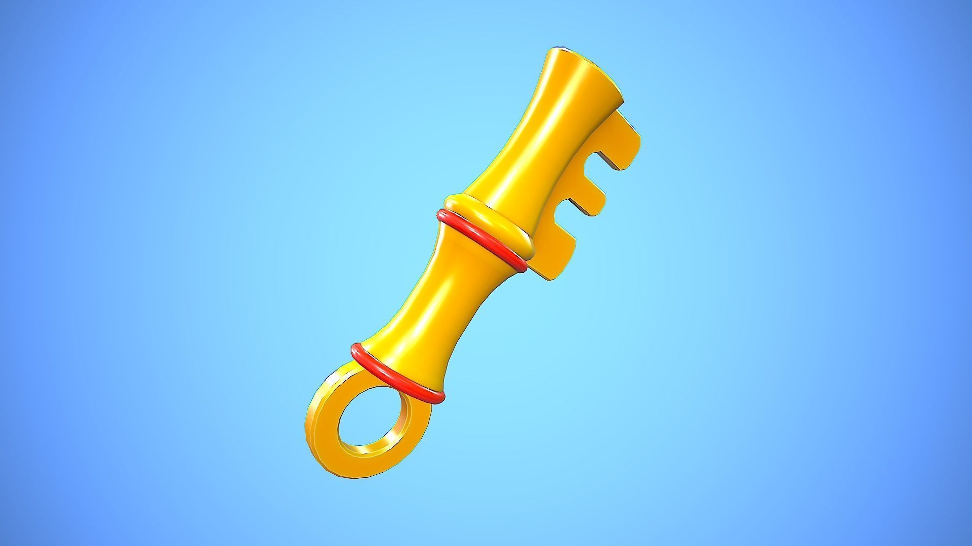 3D model KEY CARTOON STYLIZED VR / AR / low-poly | CGTrader