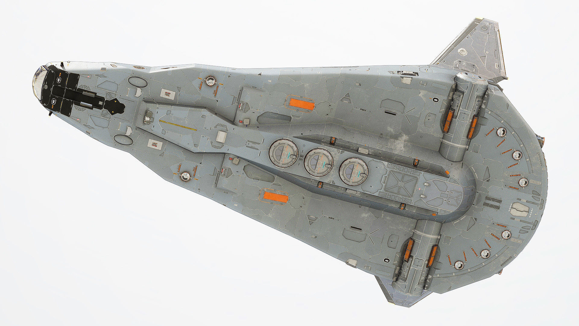 3D model Low-poly Sci-fi Corvette VR / AR / low-poly | CGTrader