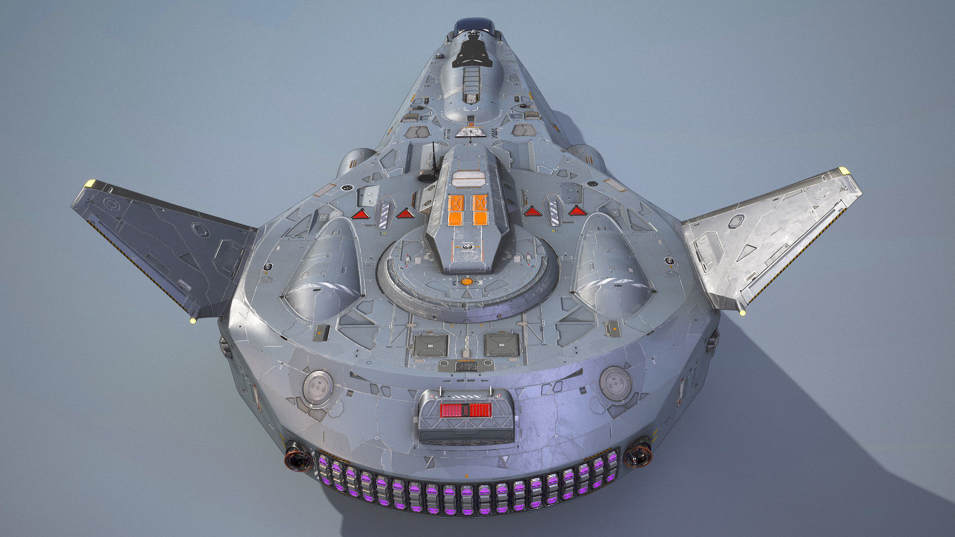 3D model Low-poly Sci-fi Corvette VR / AR / low-poly | CGTrader