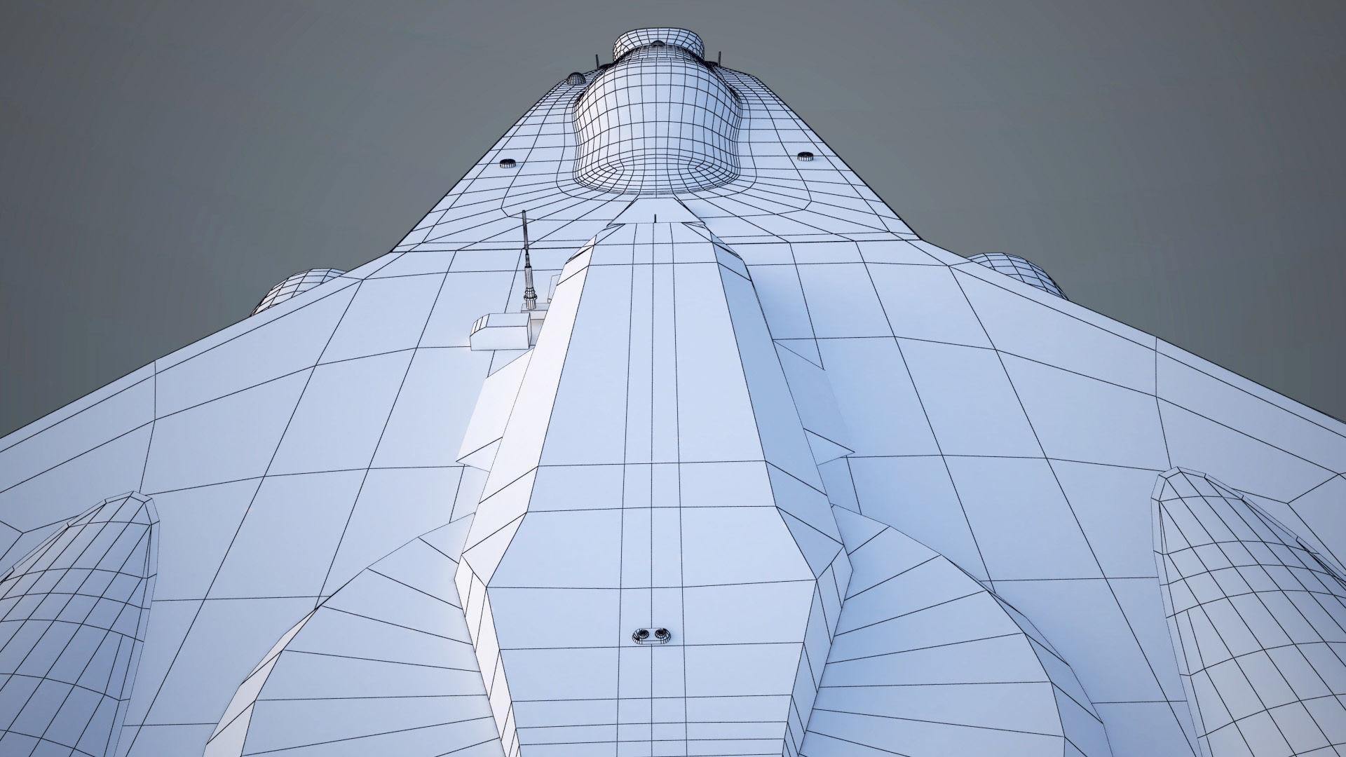 3D model Low-poly Sci-fi Corvette VR / AR / low-poly | CGTrader