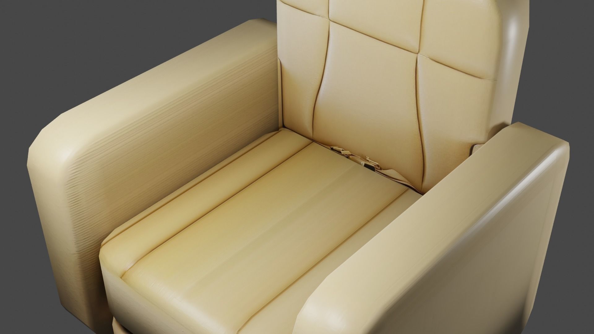 Comfy chair Low poly for blender free 3D model | CGTrader