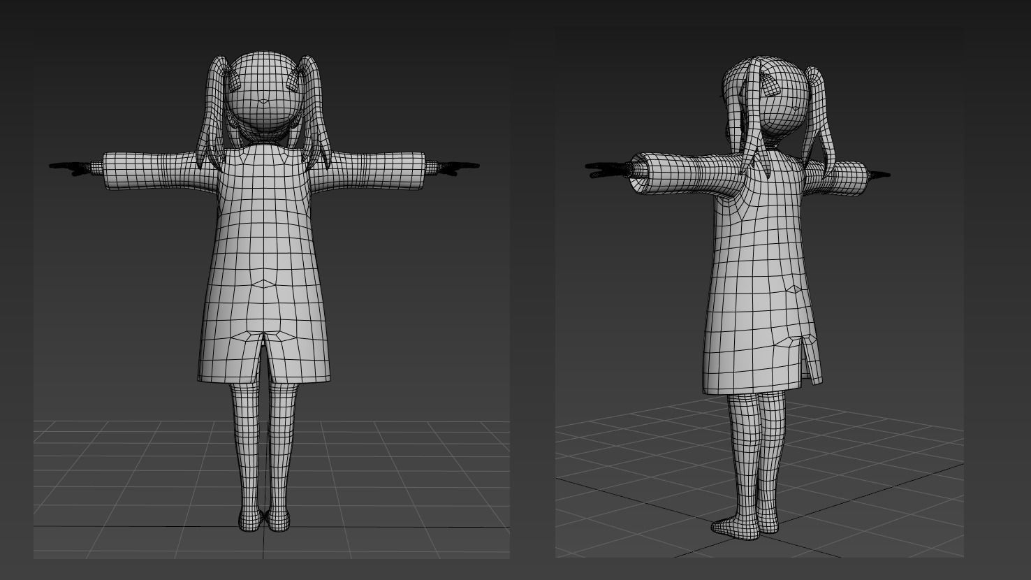 Mihari onimai avatar VRChat 3D model rigged | CGTrader