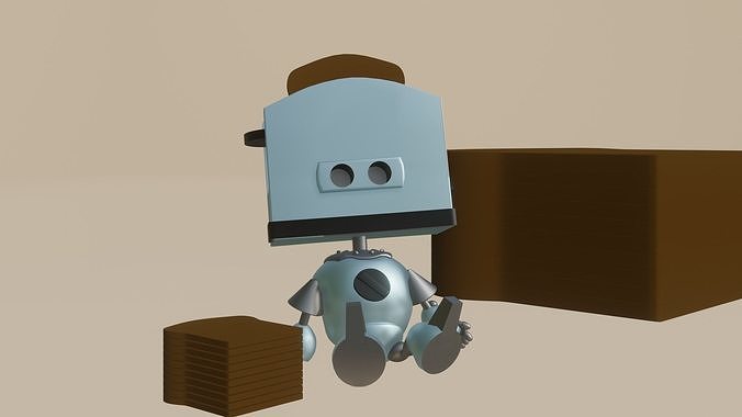 The robot toaster free 3D model | CGTrader