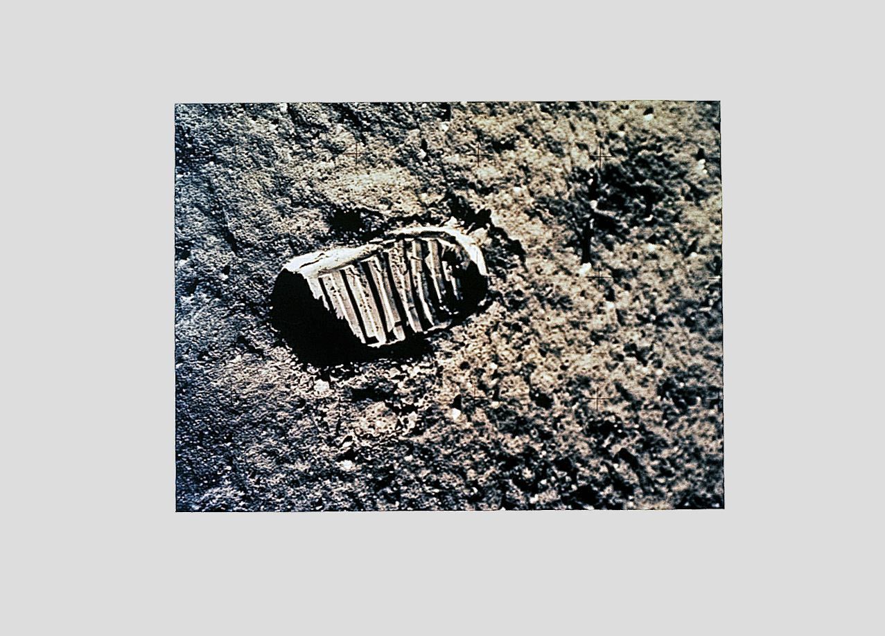 3D model Astronaut footprint on the Moon-3D print VR / AR / low-poly ...
