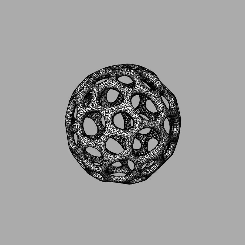 Voronoi Sphere - Printable 3D model 3D printable | CGTrader