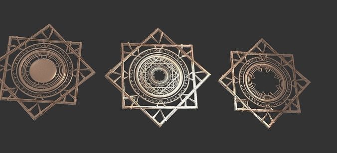 Dr Strange Influenced Magic pattern 3 designss 3D model | CGTrader