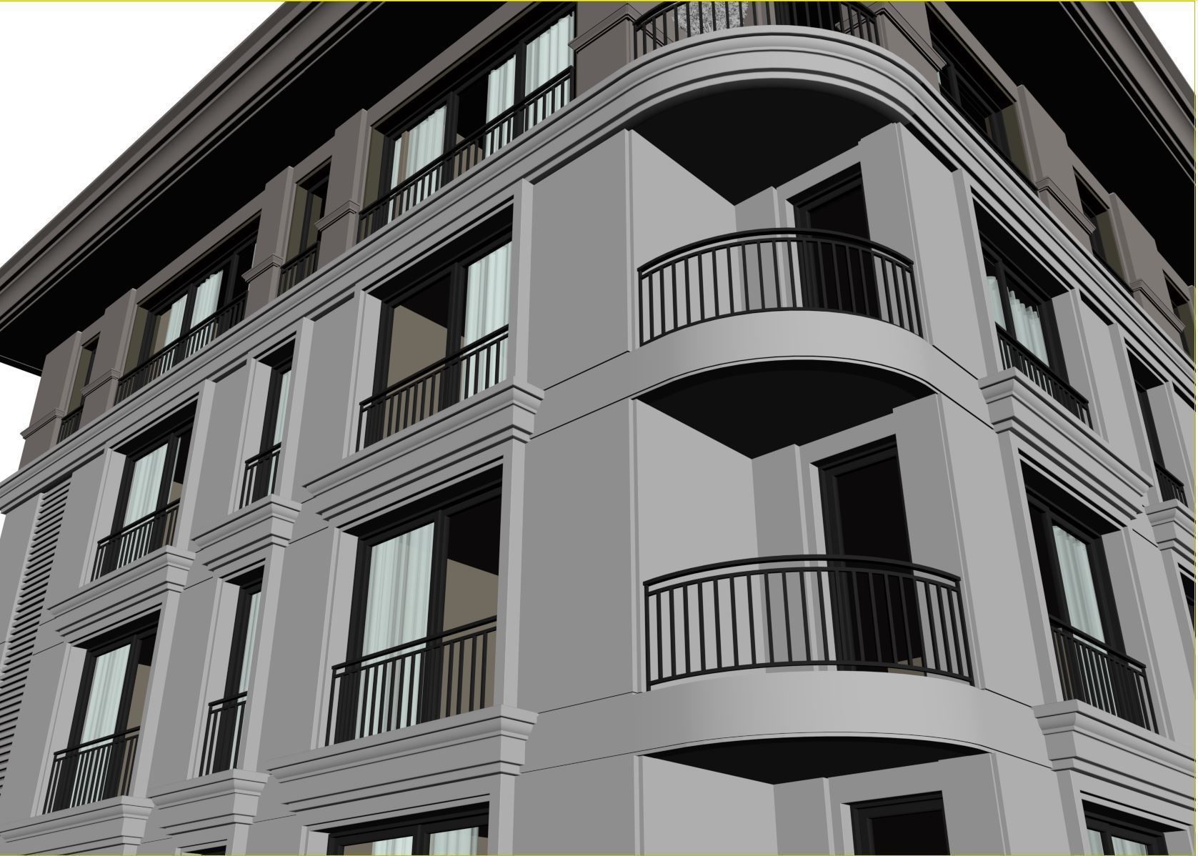 3D model 3D Apartment Model Classic Modern VR / AR / low-poly | CGTrader