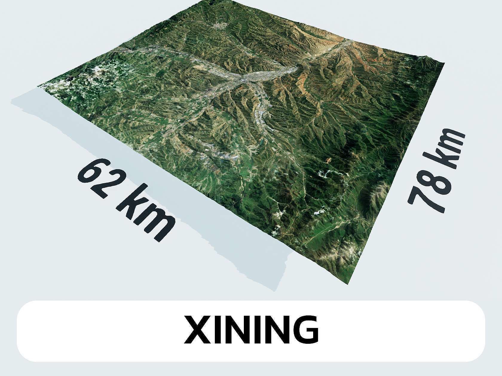 Xining China City Landscape 3D Model 3D model | CGTrader