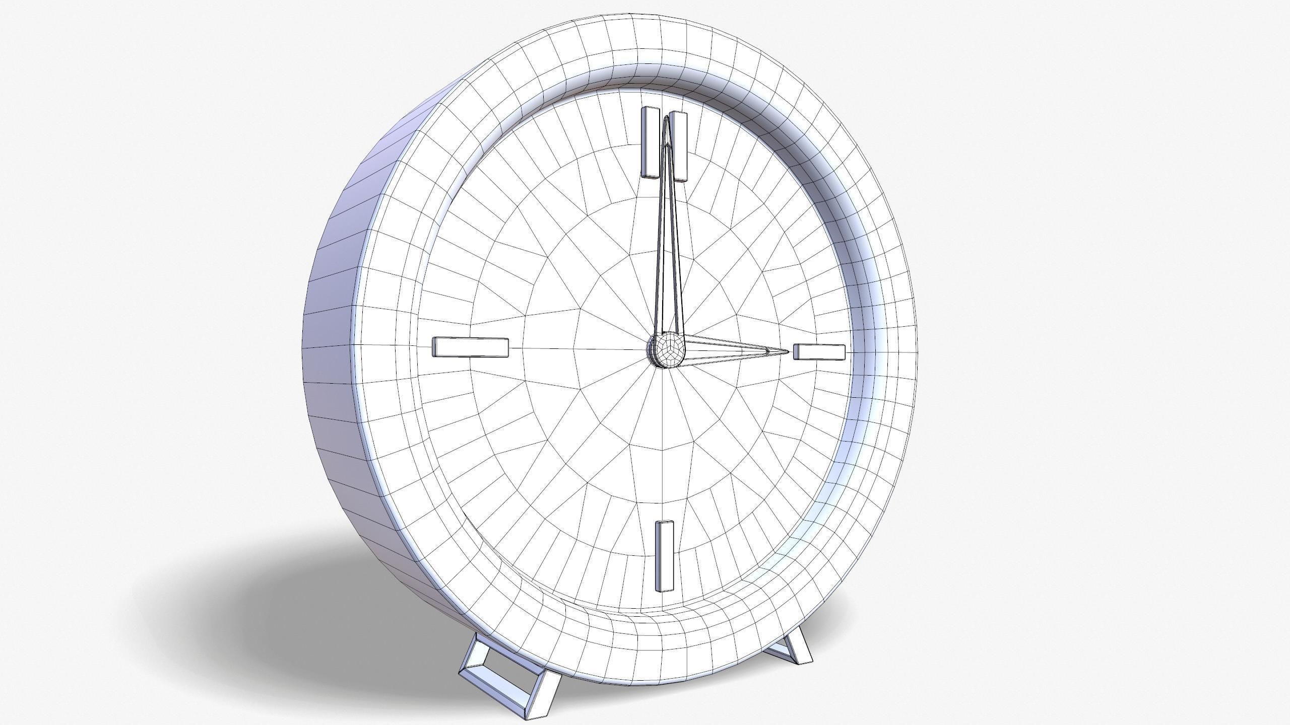 3D model Classy Clock VR / AR / low-poly | CGTrader
