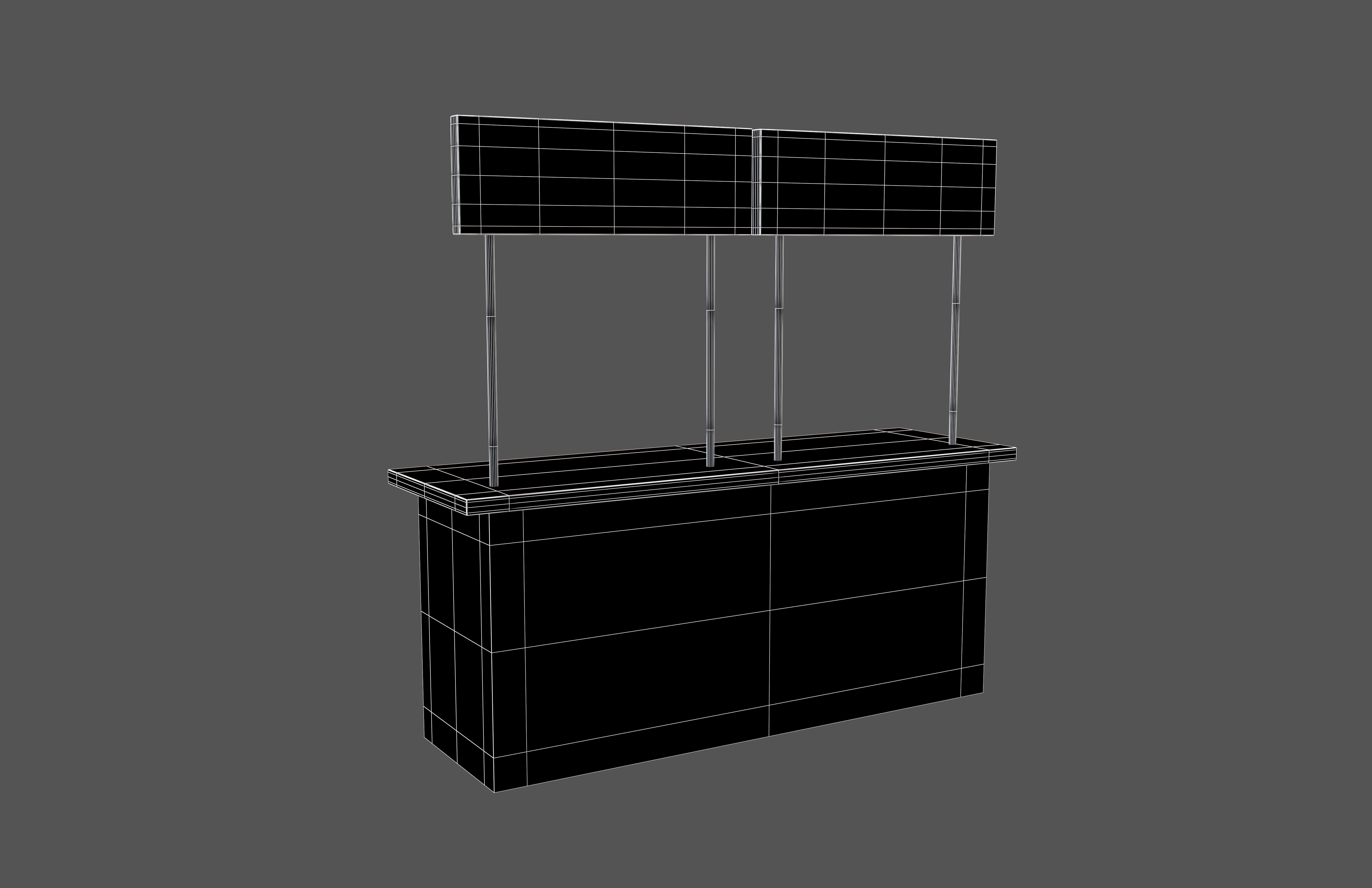 3D model Booth Stand v3 001 VR / AR / low-poly | CGTrader