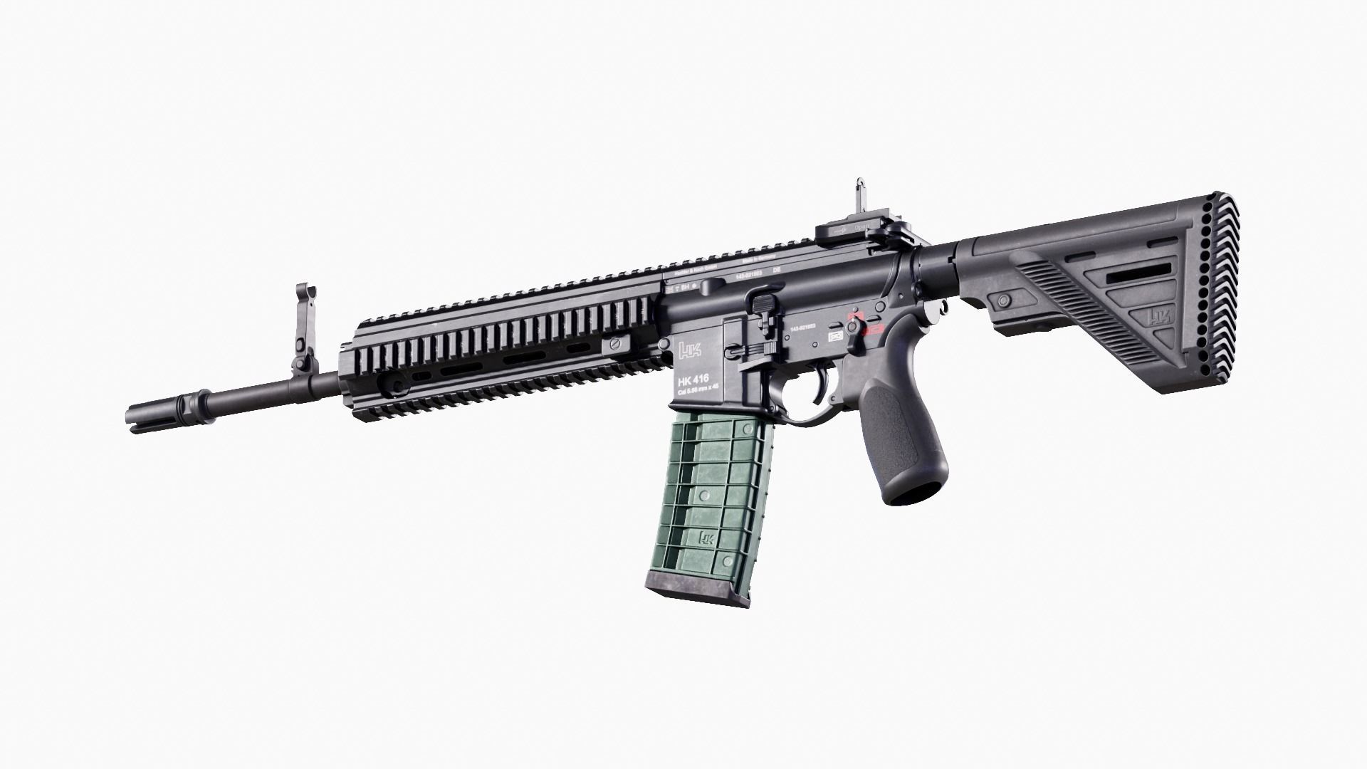 3D model HK416A5 14 5 inch VR / AR / low-poly | CGTrader