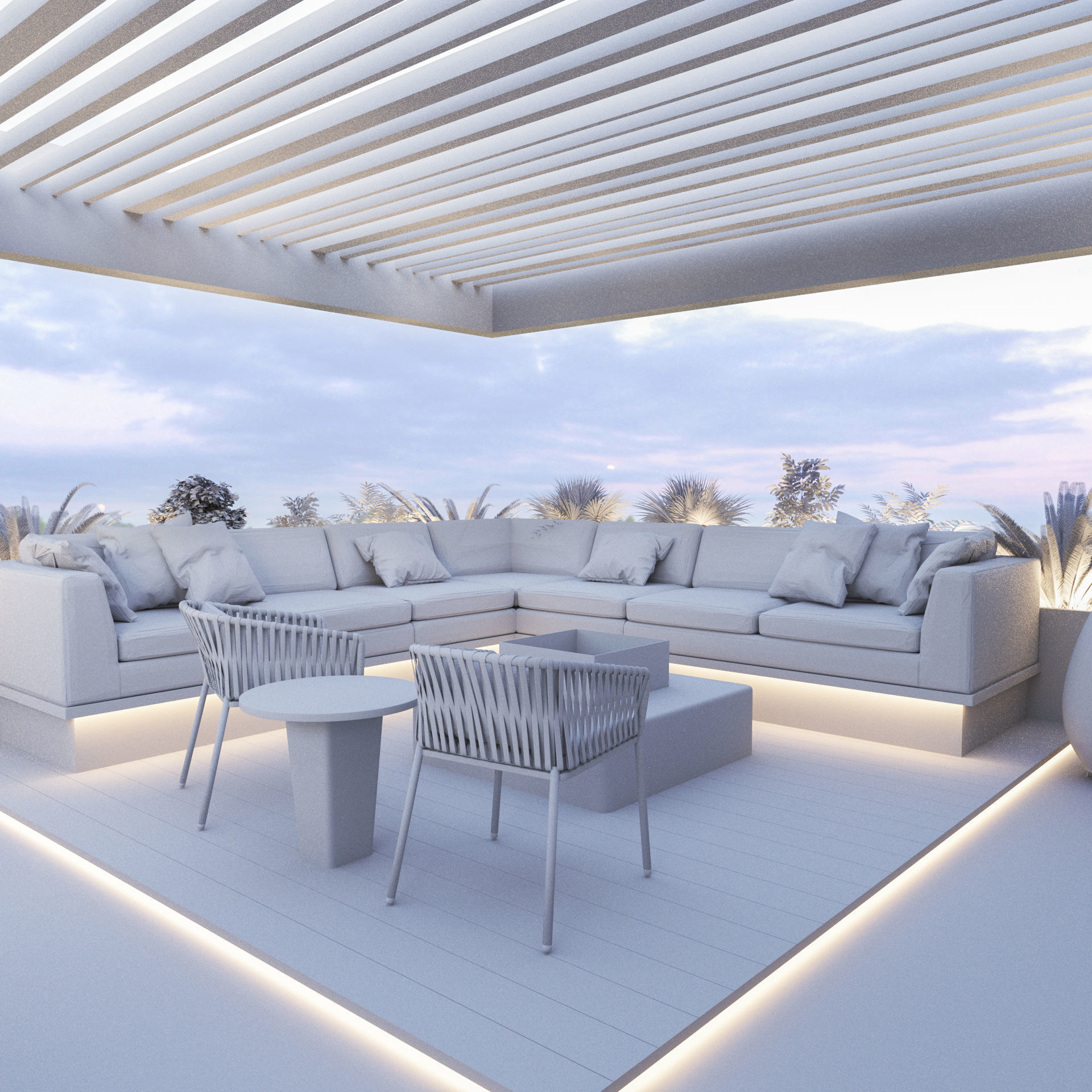 Balcony space 3D model | CGTrader