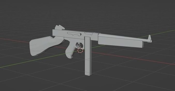 3D model M1928 Thompson SMG VR / AR / low-poly | CGTrader