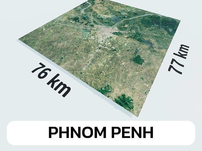 Phnom Penh Cambodia City Landscape 3D Model 3D model | CGTrader