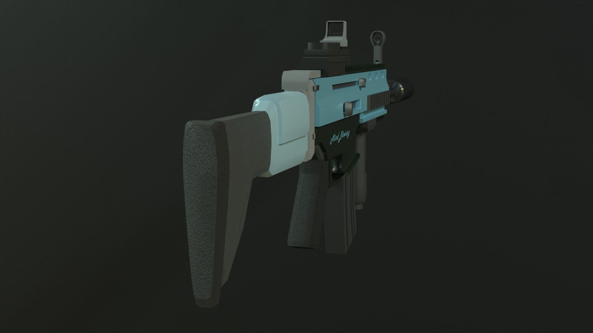 FN SCAR Rifle free 3D model | CGTrader