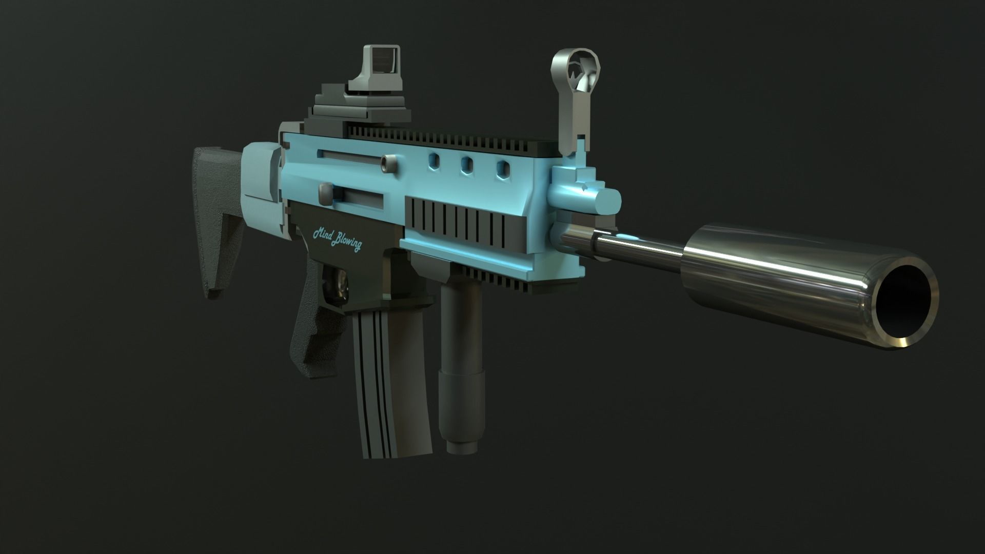 FN SCAR Rifle free 3D model | CGTrader