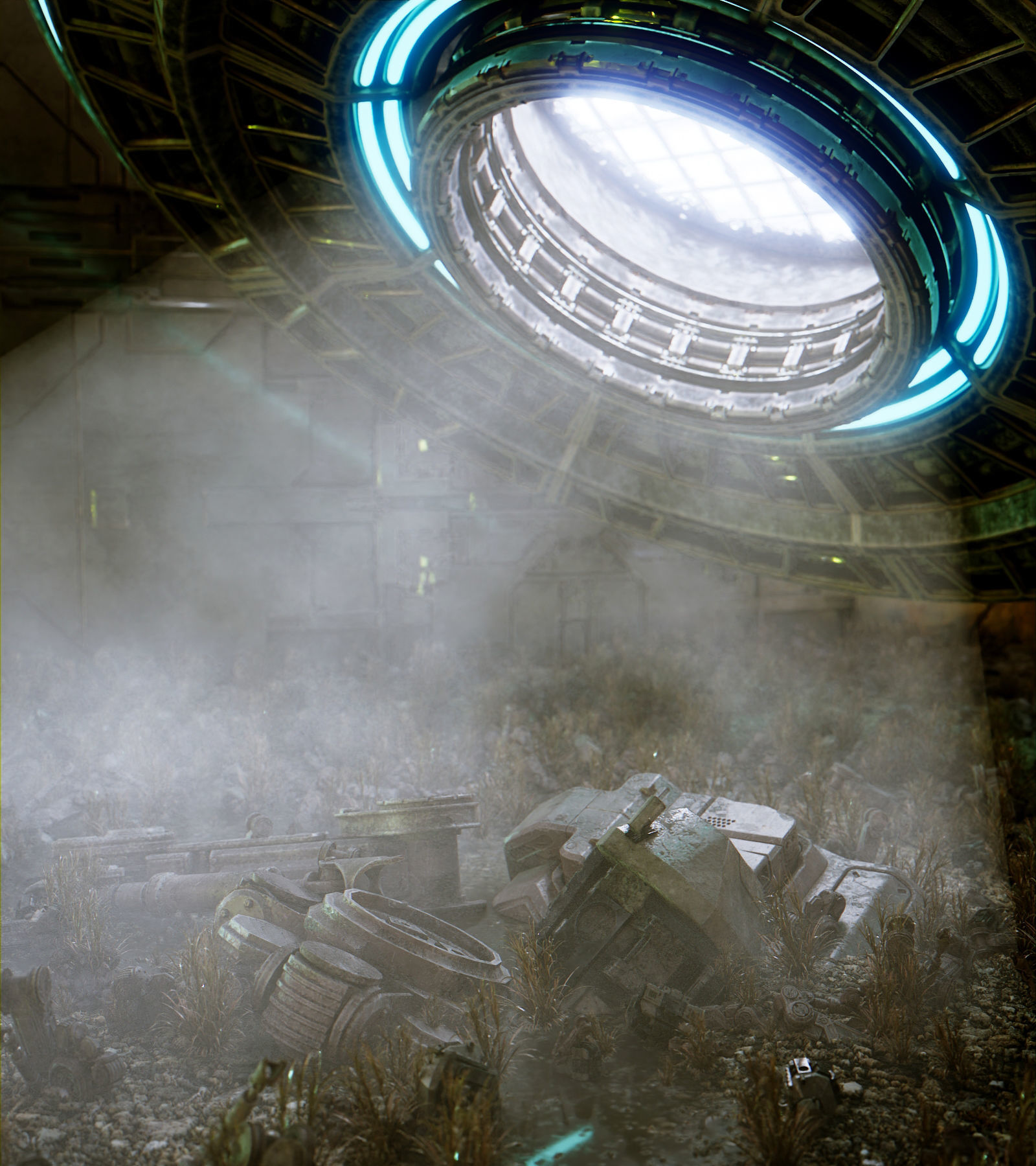 3D model Abandoned Machine Graveyard VR / AR / low-poly | CGTrader