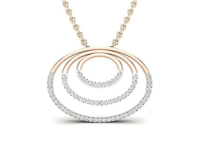 AV 433 Diamond Ladies Circle Pendant 3D model 3D printable | CGTrader