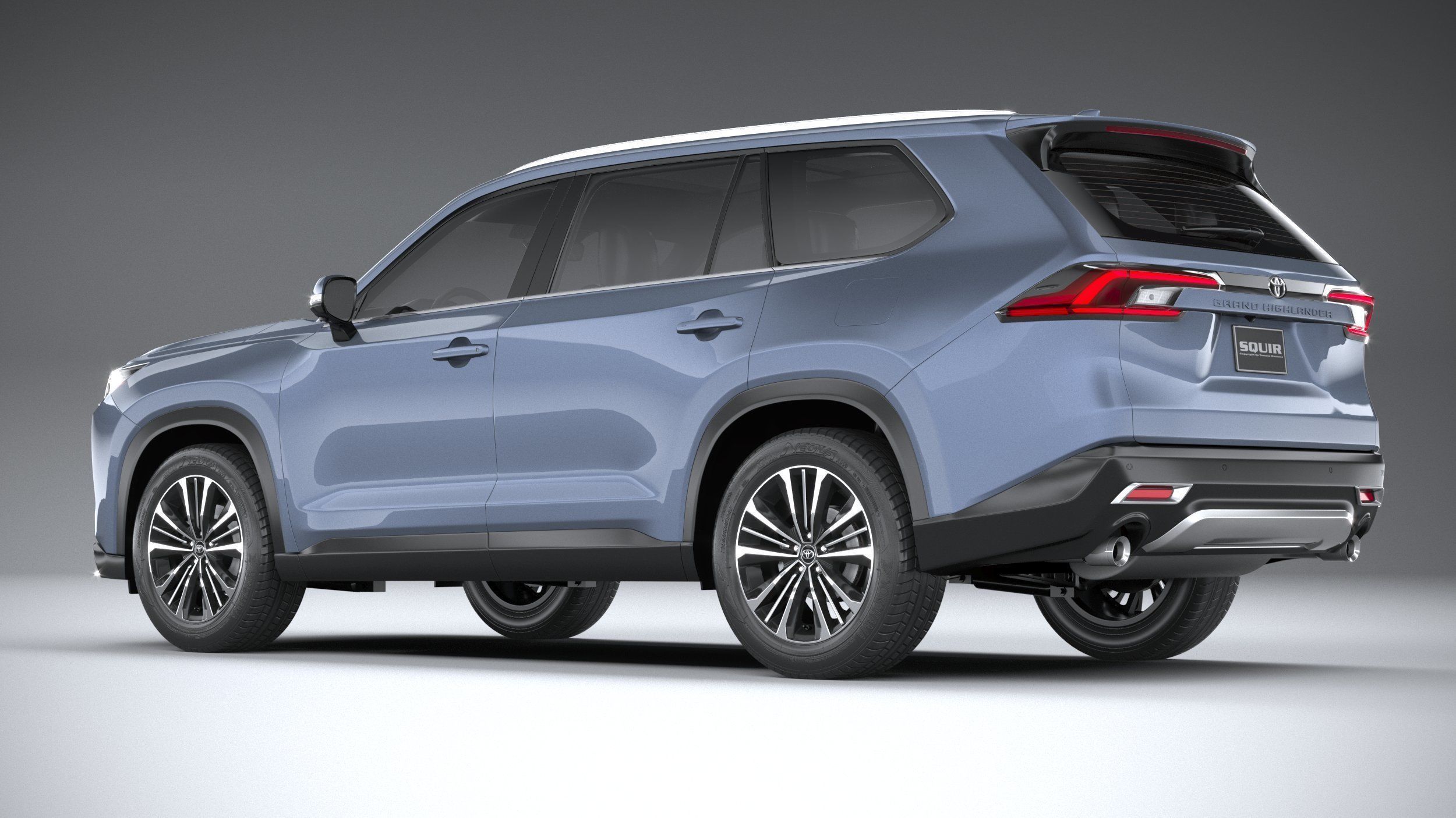 Toyota Grand Highlander Platinum 2024 3D model | CGTrader