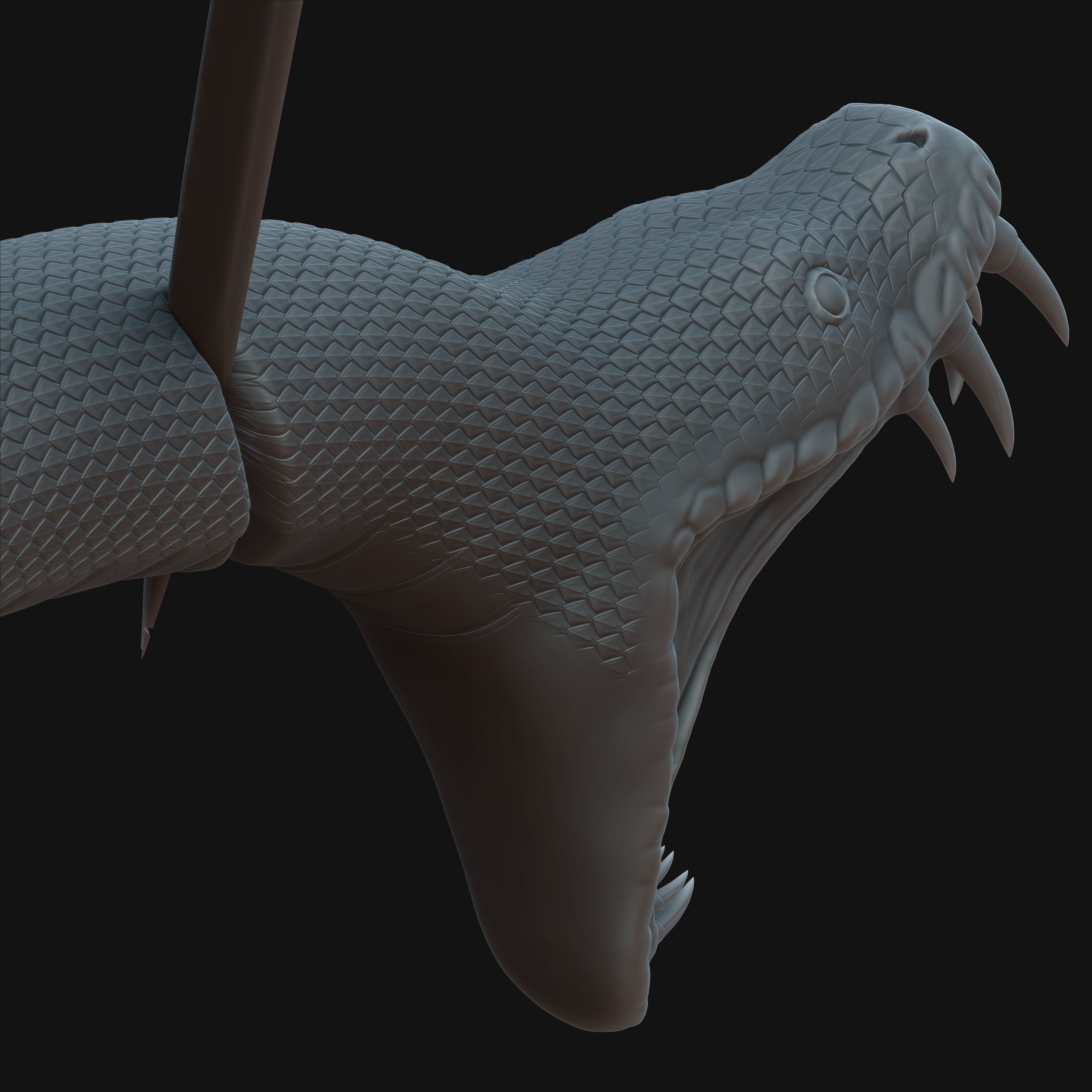 Neville Longbottom and Naghini Diorama 3D model 3D printable | CGTrader