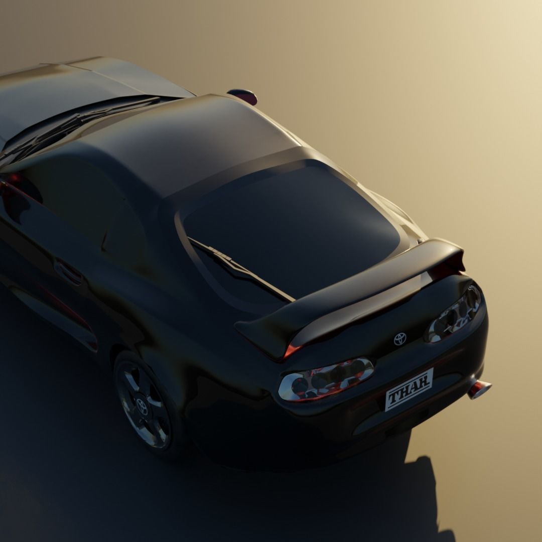 Toyota Supra mk4 3D model rigged | CGTrader