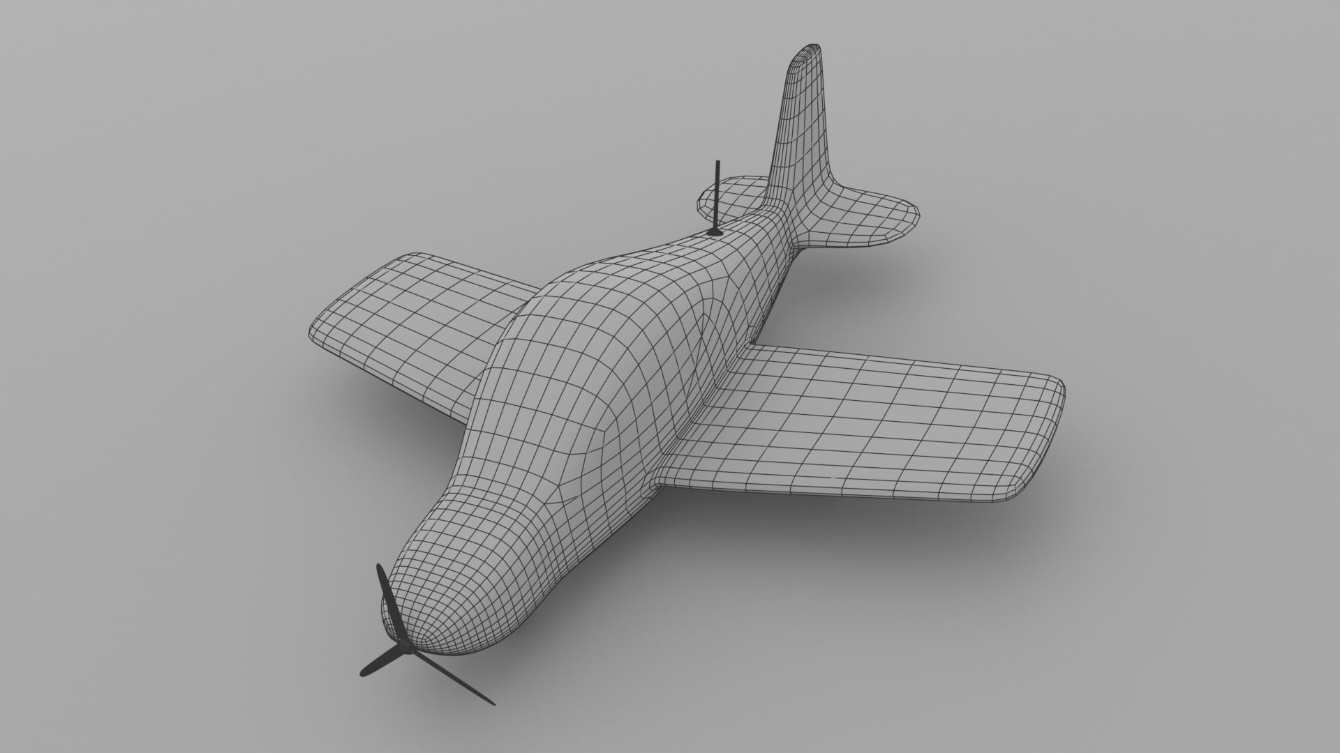 Propeller Airplane 3D animated model 3D model animated | CGTrader