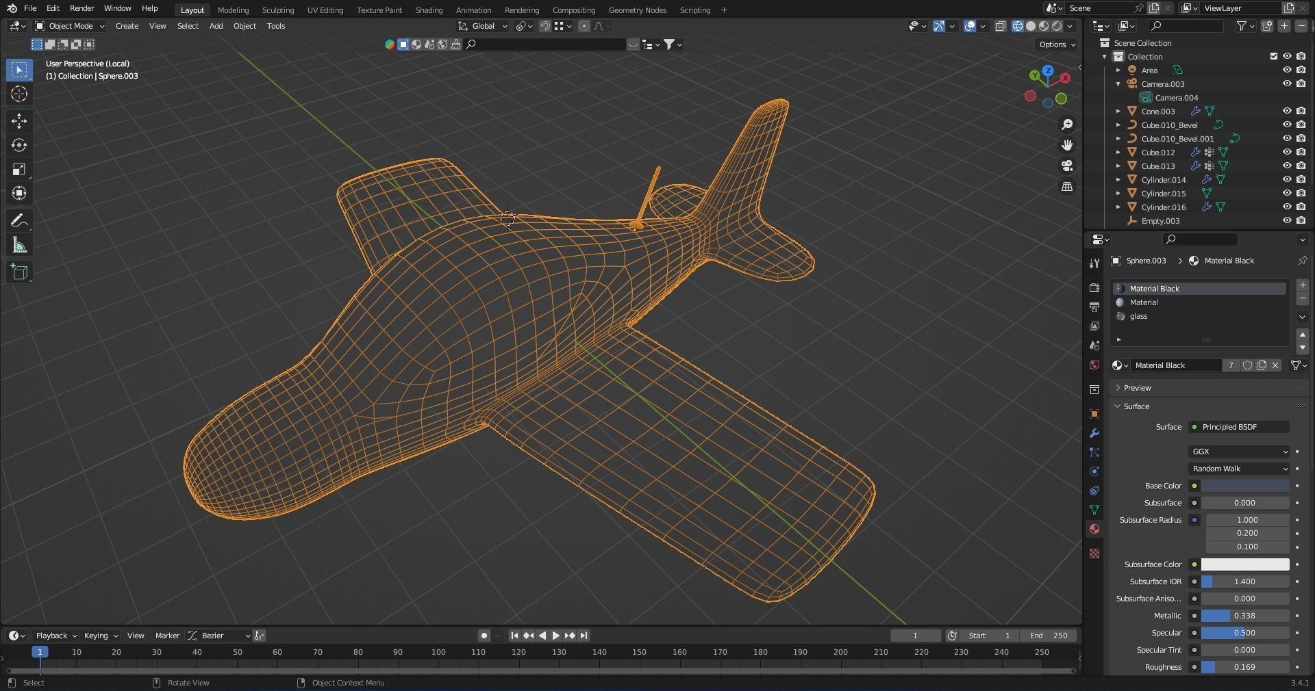 Propeller Airplane 3D animated model 3D model animated | CGTrader