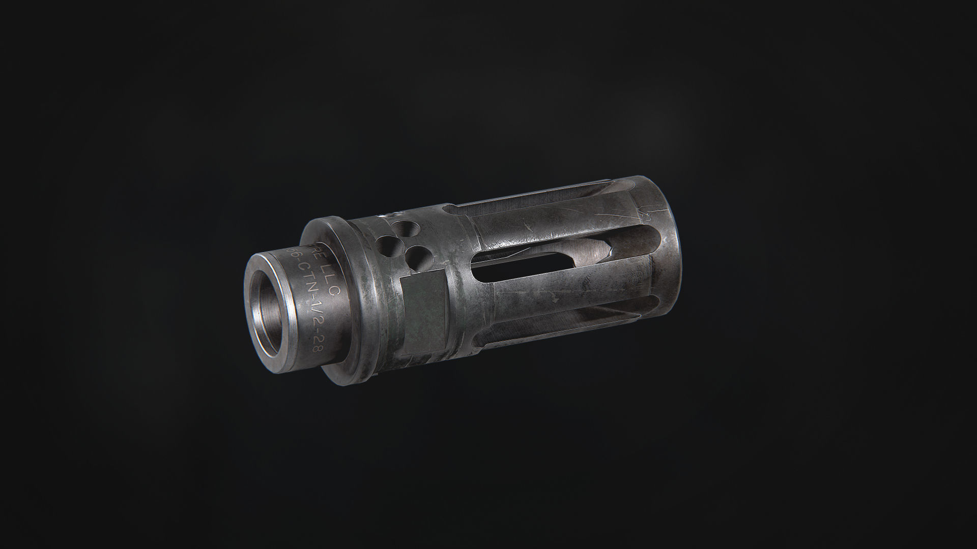 3D model WARCOMP-556-CTN Flash Hider VR / AR / low-poly | CGTrader