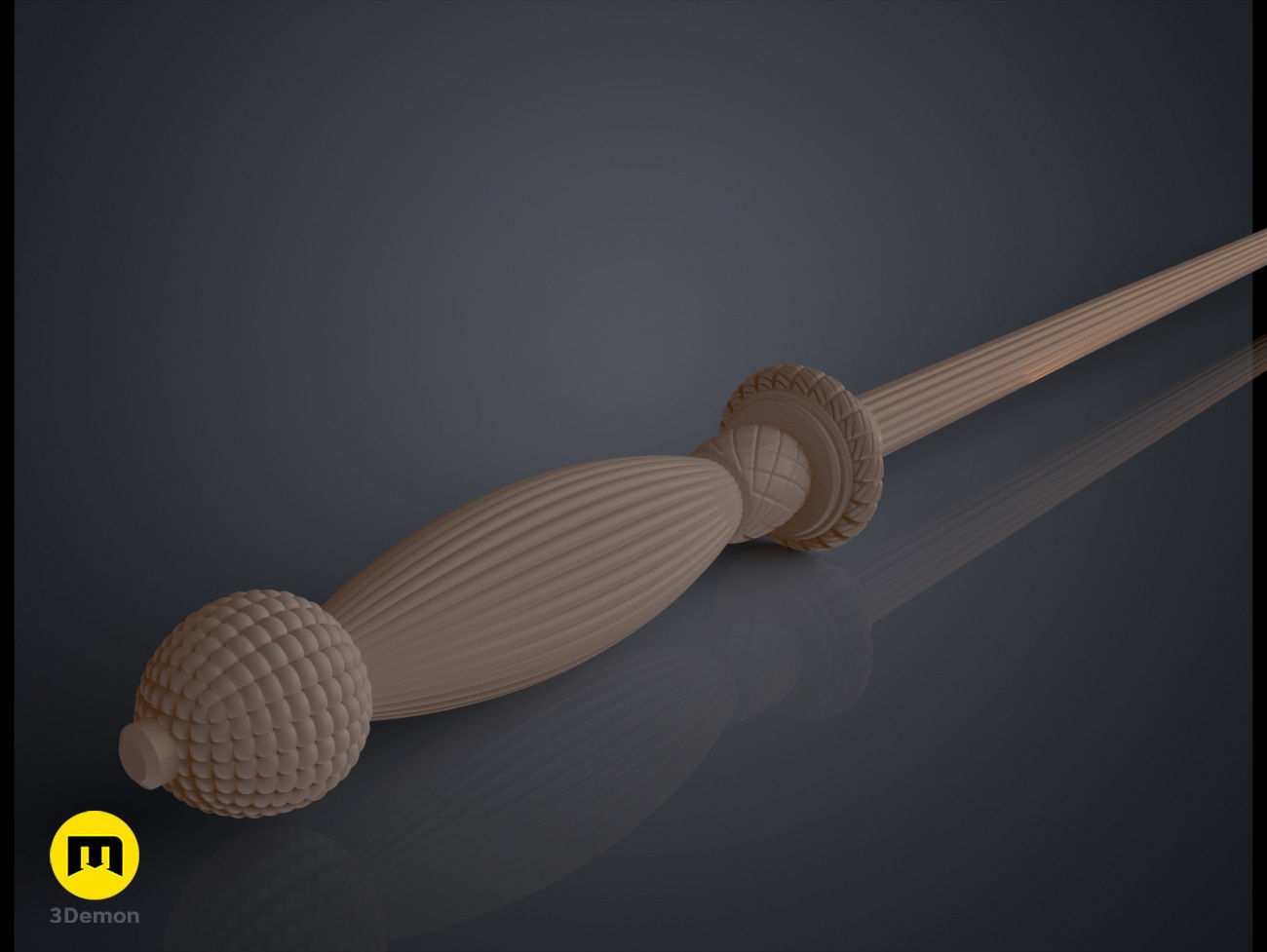 Gormlaith Gaunts Wand 3D model 3D printable | CGTrader
