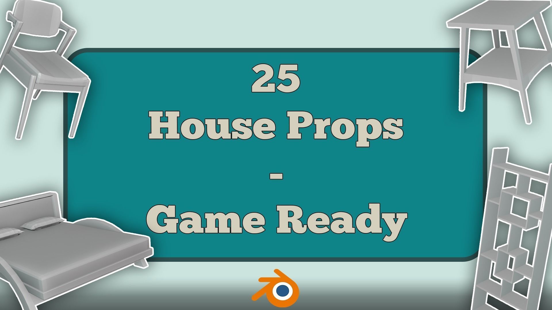 25 house Props - Game Ready free VR / AR / low-poly 3D model | CGTrader