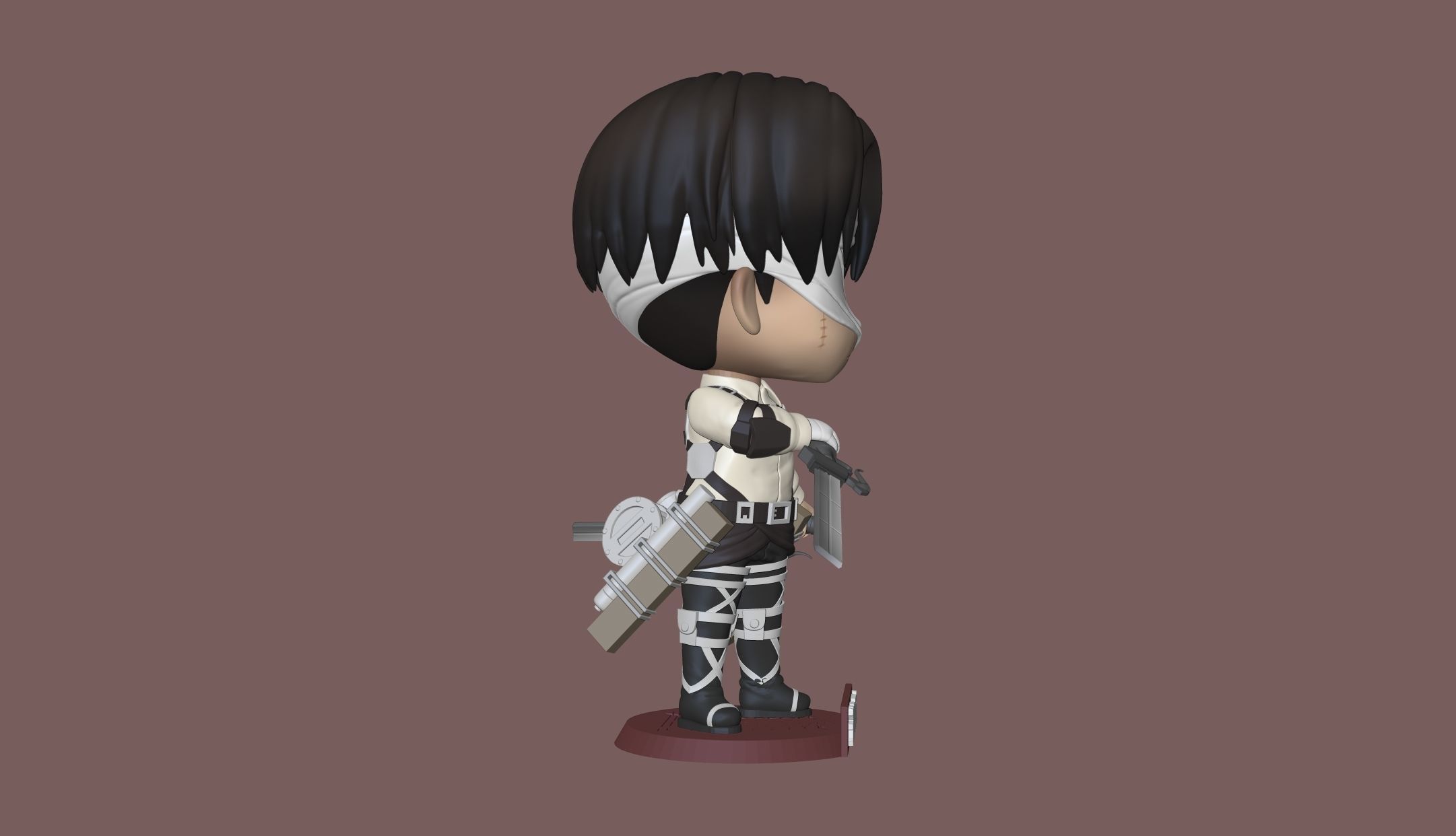 Levi Ackerman Shingeki no Kyojin 3D model 3D printable | CGTrader
