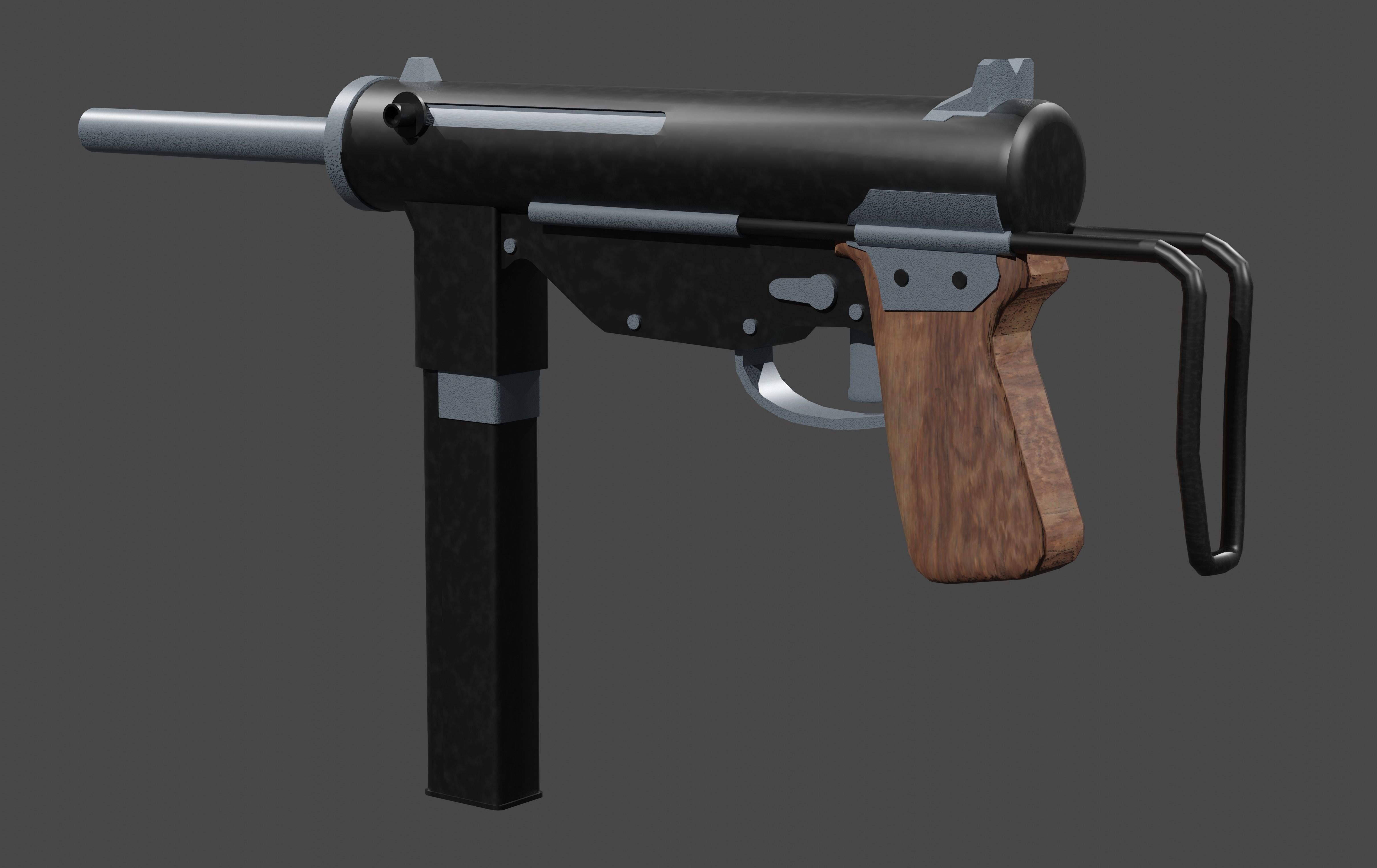 submachine gun 3D model | CGTrader