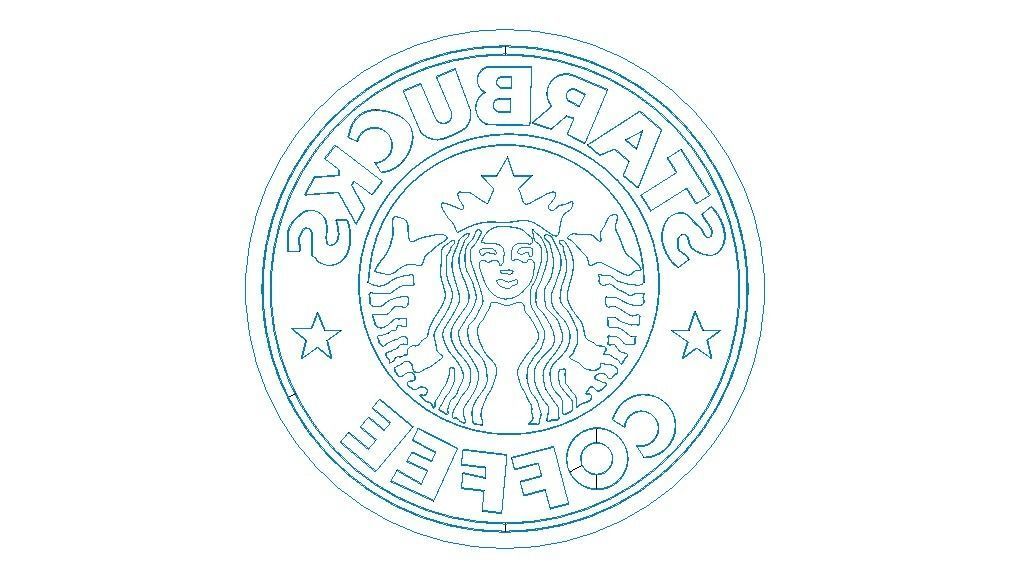 Starbucks Coffee Logo Surface Modeling 3D model | CGTrader