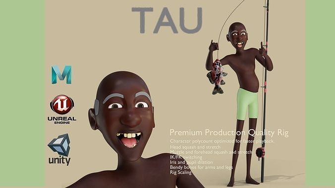 3D model TAU RIG MAYA VERSION VR / AR / low-poly | CGTrader