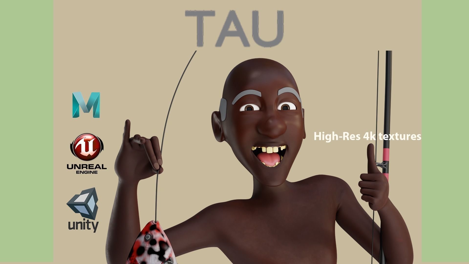 3D model TAU RIG MAYA VERSION VR / AR / low-poly | CGTrader