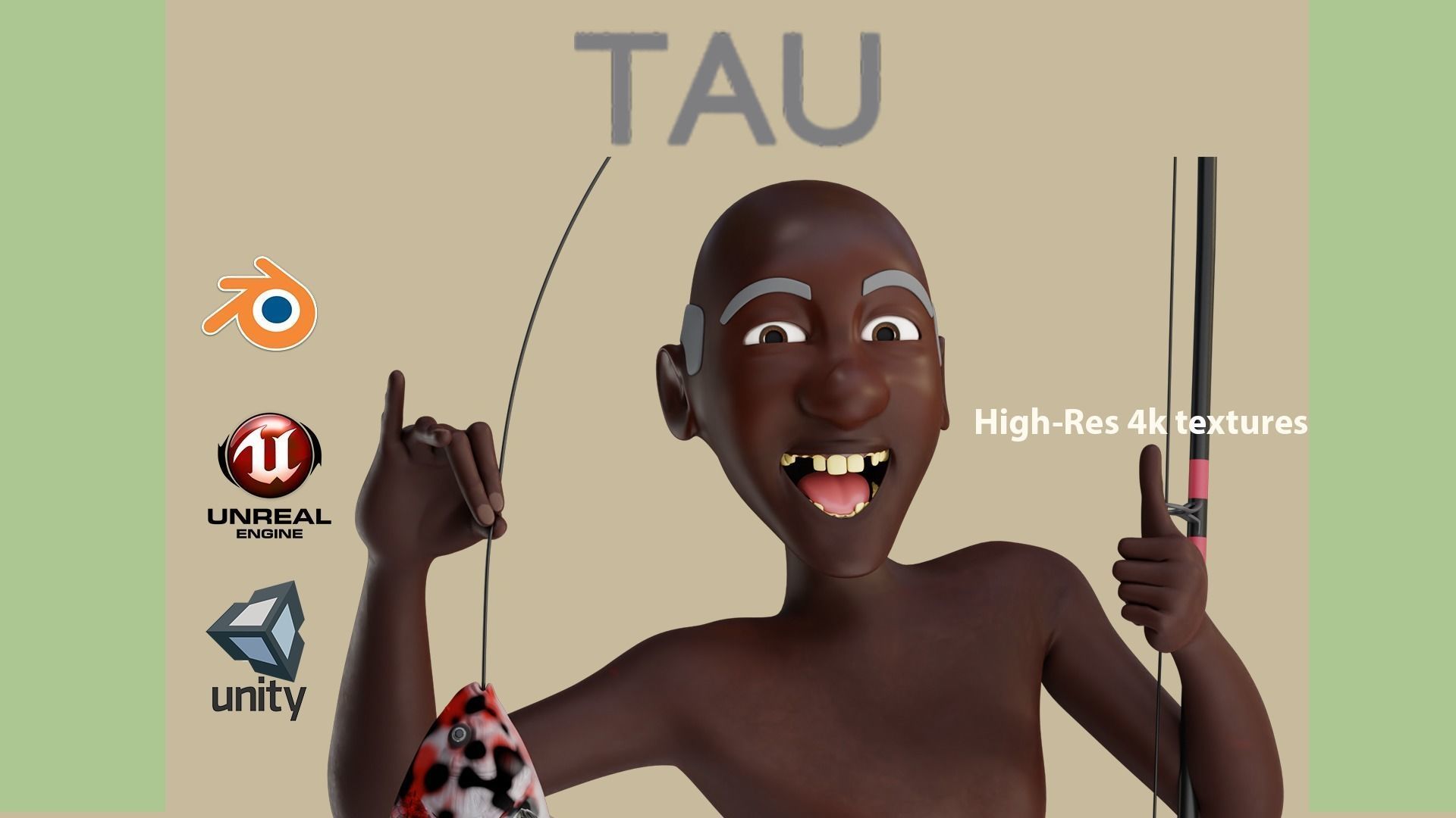 3D model TAU RIG BLENDER VERSION VR / AR / low-poly | CGTrader