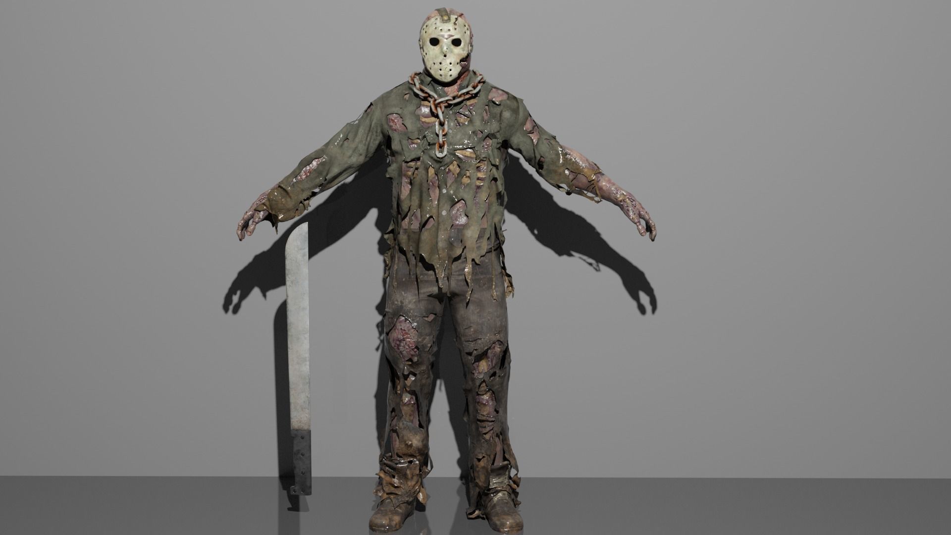 Jason Voorhees 3D model rigged | CGTrader