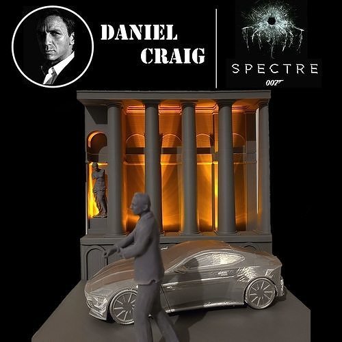 James Bond 007 - Spectre 3D model 3D printable | CGTrader