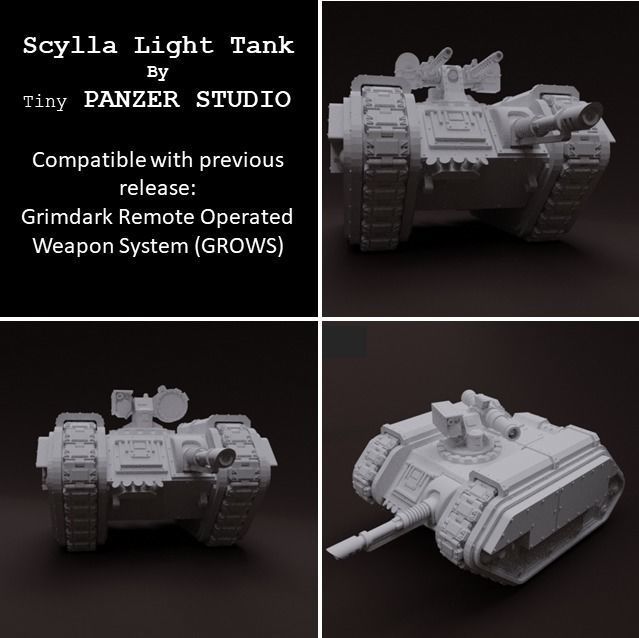 Scylla Light Tank Sentinel 3D model 3D printable | CGTrader