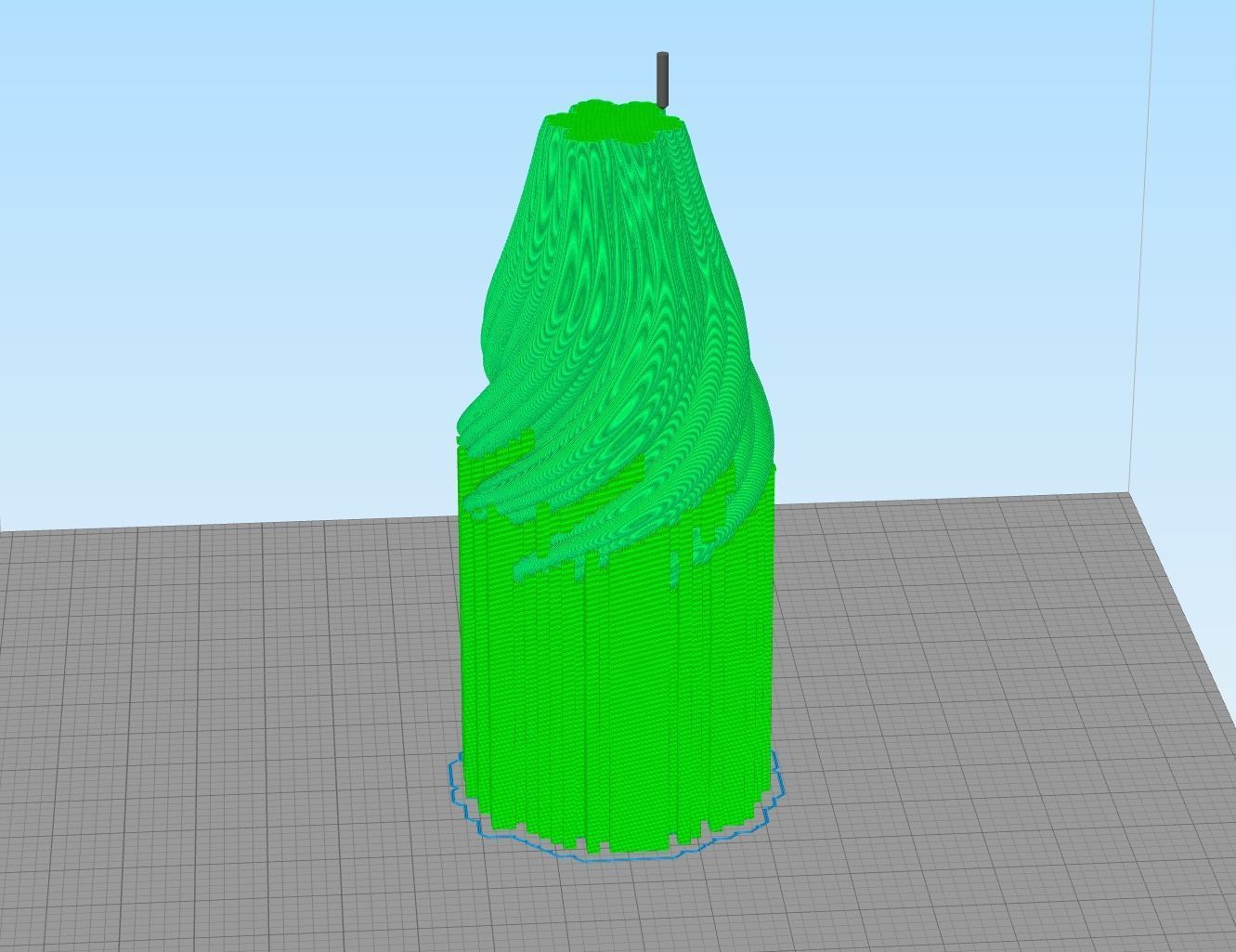 Columnar rotating candle wave candle 3D model 3D printable | CGTrader