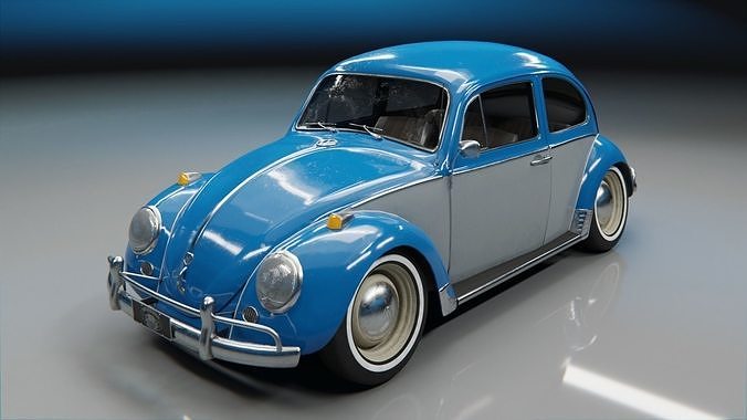 Volkswagen Beetle 1965 3D model rigged | CGTrader