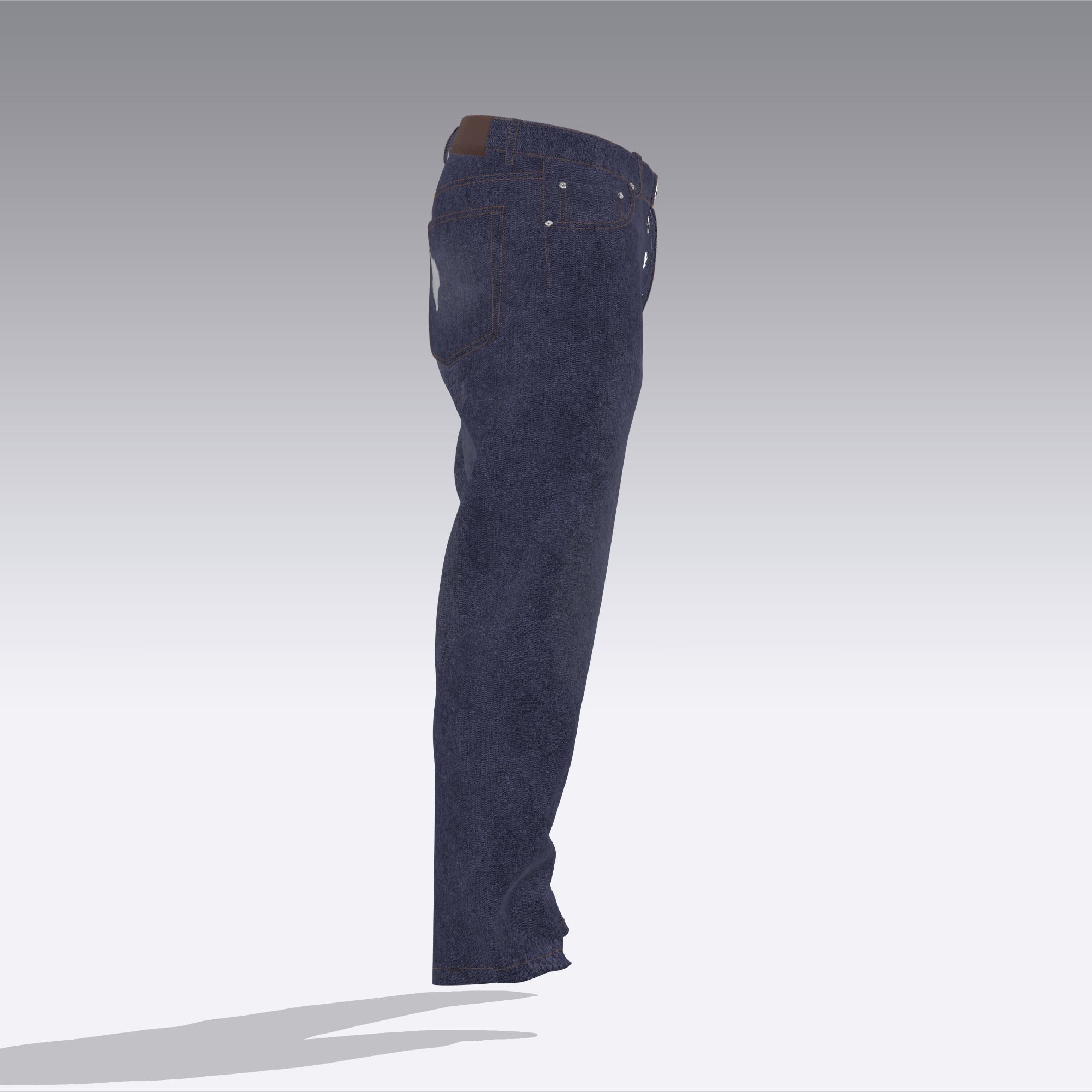 Men and Women Jeans set 3D model | CGTrader