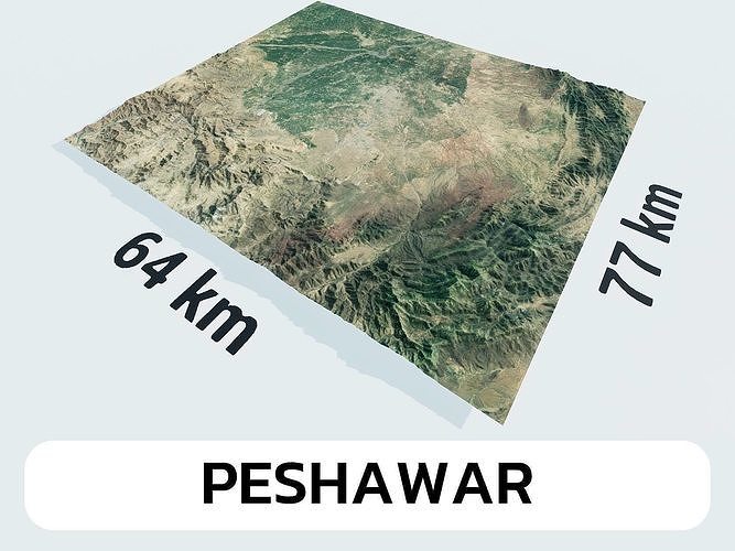 Peshawar Pakistan City Landscape 3D Model 3D model | CGTrader