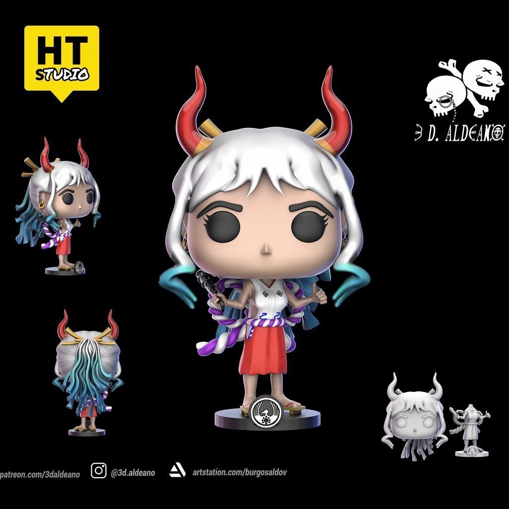 Yamato One Piece Custom 3D model 3D printable | CGTrader