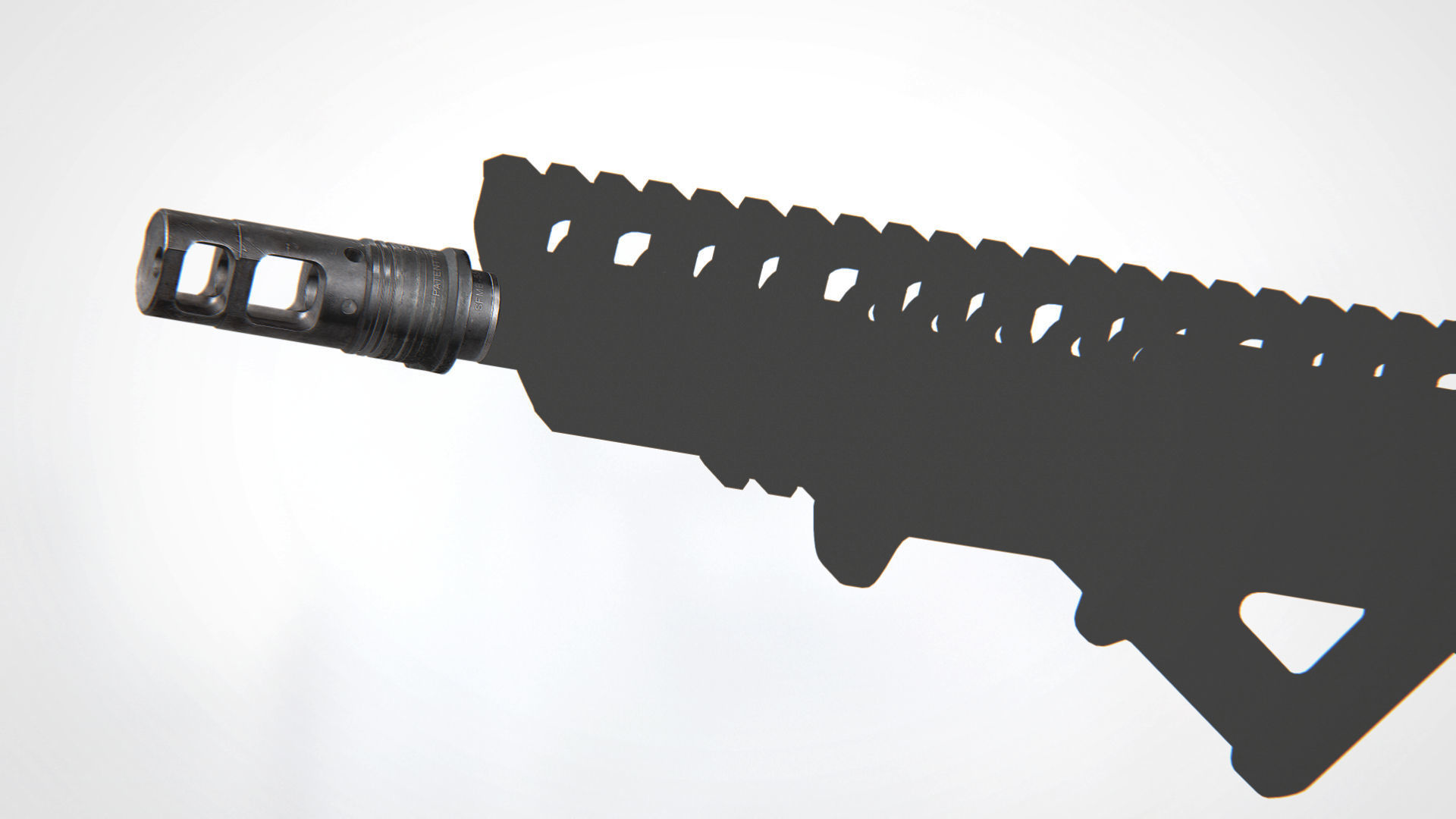 3D model SOCOM-556 Muzzle Brake VR / AR / low-poly | CGTrader
