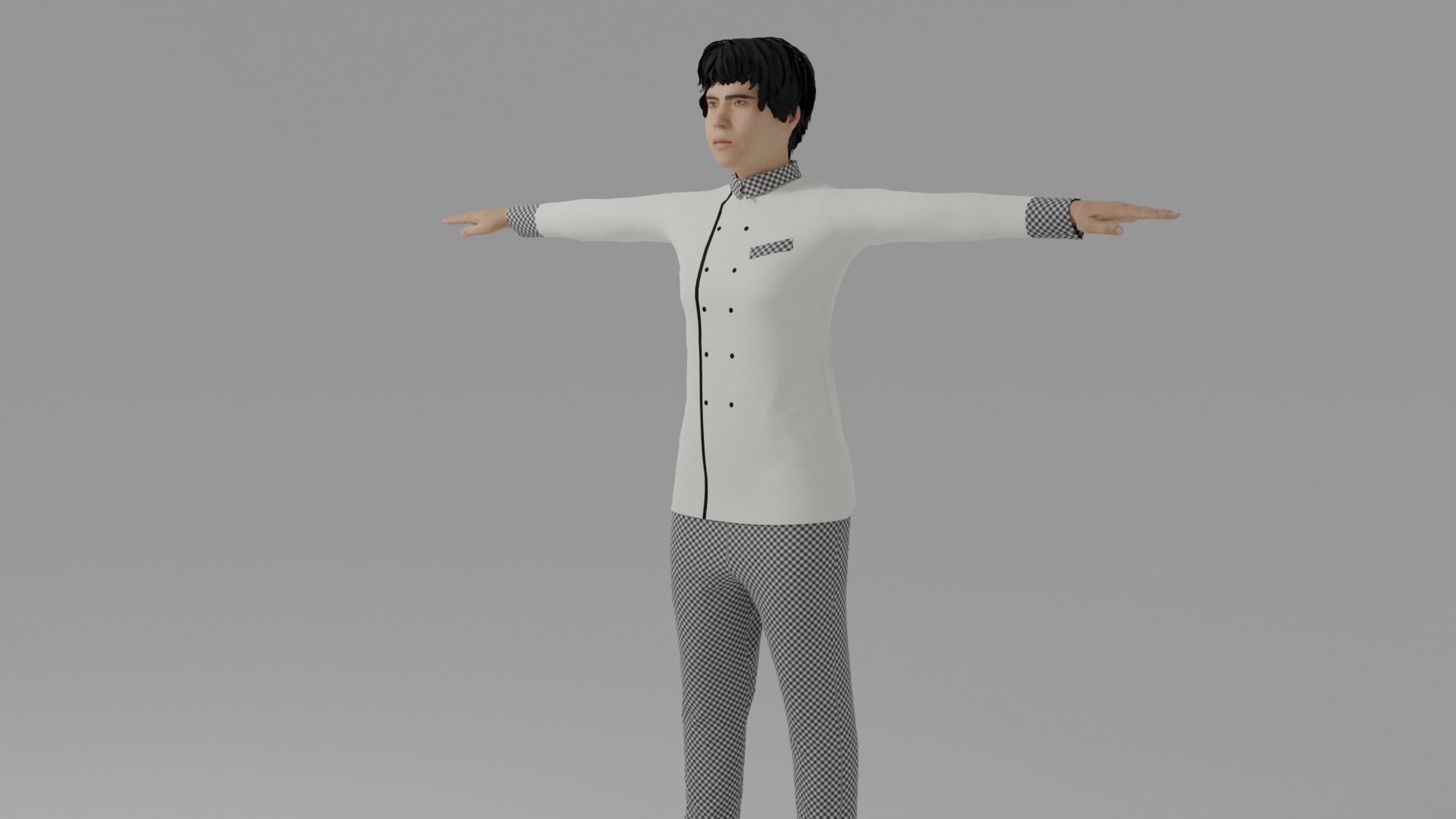 3D model Chef Man VR / AR / low-poly | CGTrader