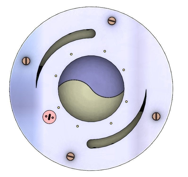 LS2BLROD30A Tai Chi Mechanism laser cut mechanical shutter iris 3D ...
