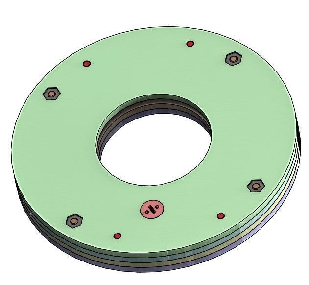 LS2BLROD30A Tai Chi Mechanism laser cut mechanical shutter iris 3D ...